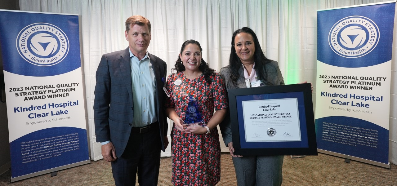 Kindred Hospital Clear Lake Earns ScionHealth’s ‘Platinum Award ...